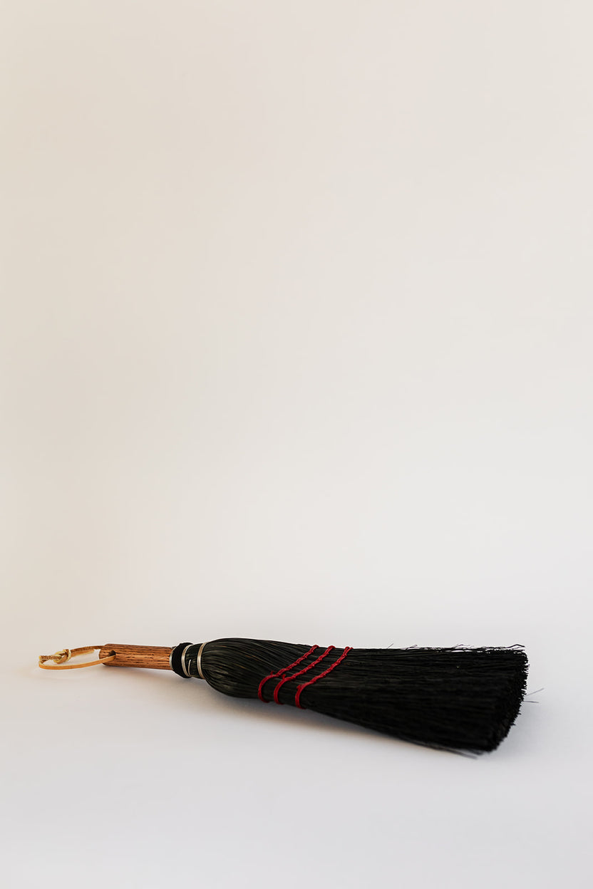 The Black Hand Broom with Oak Handle – Millstream Home